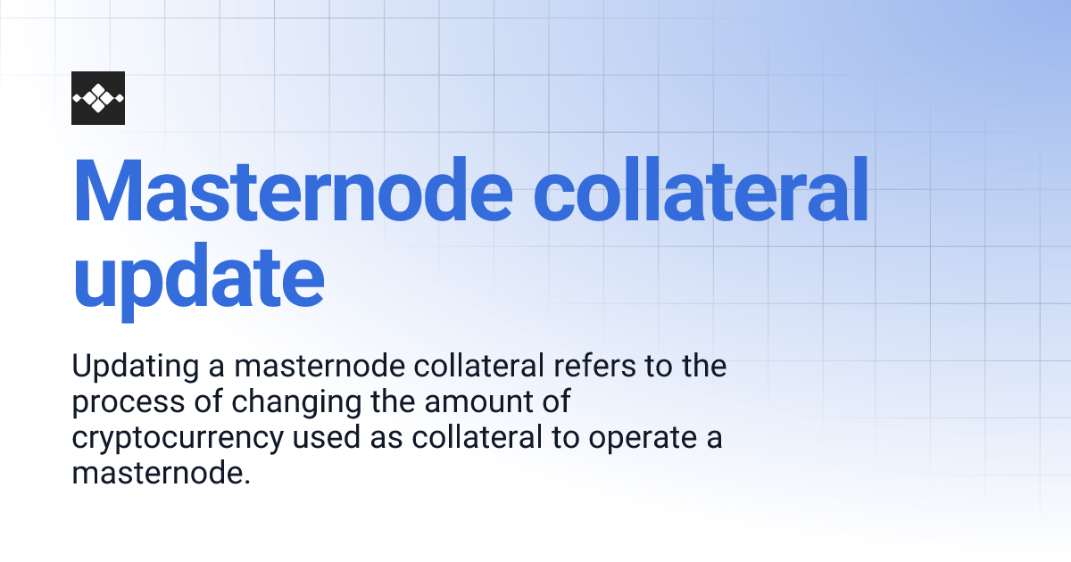 Masternode collateral update | Docs | DECENOMY