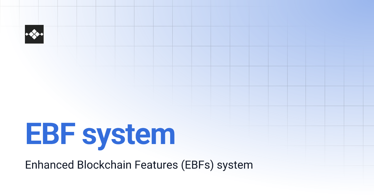EBF system | Docs | DECENOMY